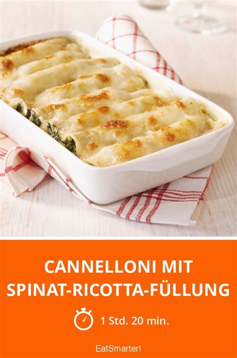 Cannelloni mit Spinat Ricotta Füllung Rezept EAT SMARTER