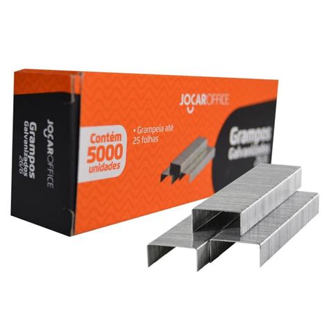 Grampo Galvanizado 26 6 Caixa Com 5000 Unidades Jocar