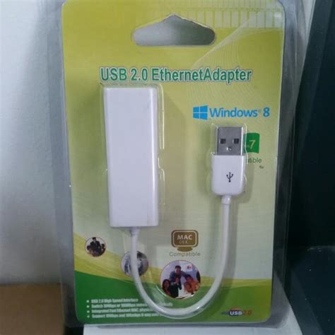 USB 2 0 Ethernet Adapter Computers Tech Parts Accessories Cables Adaptors On Carousell