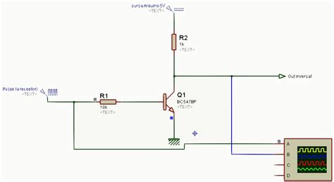 Electronic Board Inversor Logic Cu Un Tranzistor
