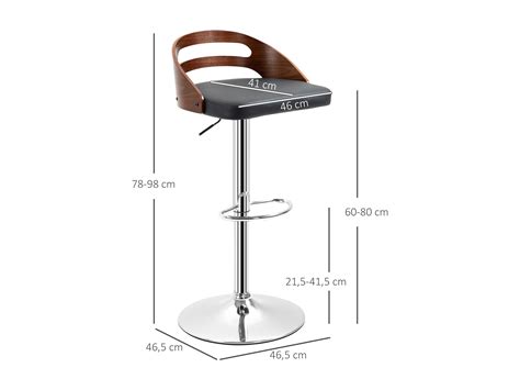 Lot de 2 tabourets de bar design contemporain hauteur d assise réglable