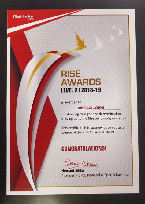 vikram joshi on linkedin proud to share that i received rise award for