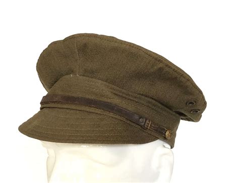Ww Period British Army Other Ranks Denim Trench Cap