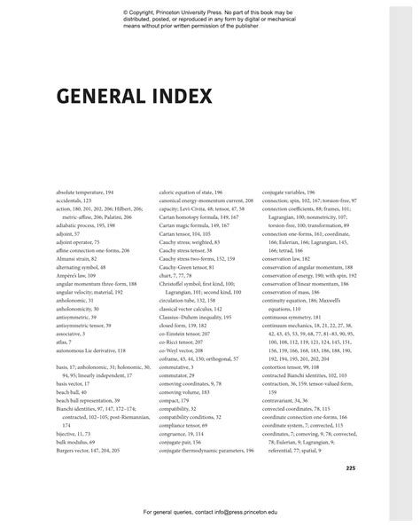 A Geometrical Introduction To Tensor Calculus Princeton University Press