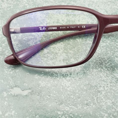 Authentic Ray Ban Frames Liteforce Rb 7037 5432 Burgundy 56[]17 145 Ce