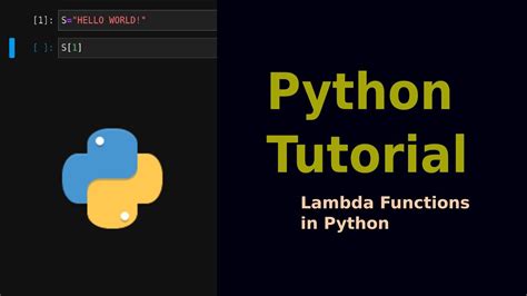 Python Programming For Beginners Episode Lambda Functions In