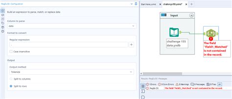 Misleading Error Message On Regex Alteryx Community