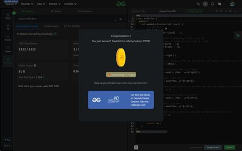Pankaj Kumar On Linkedin Problemsolving Cpp Gfg59 Gfg12 Geeksforgeeks2025 Dsa