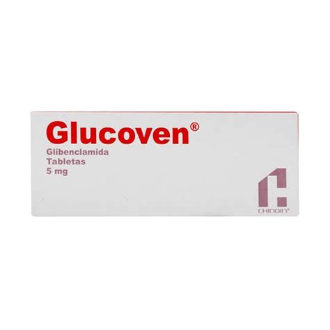 Chinoin Glucoven 5 Mg 30 Tab Glibenclamida 30 Pz H E B México