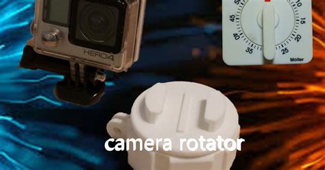Rotating Camera Holder Made Of Kitchen Timer Gopro By Vojta Download Free Stl Model