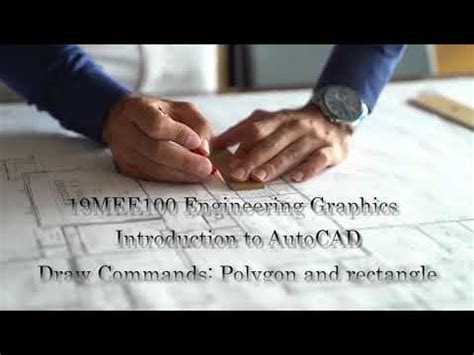 Introduction To AutoCAD Basic Draw Commands Polygon Rectangle Spline Object Snap YouTube