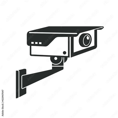 Cctv Illustration Cctv Icon Cctv Sign Cctv Vector Art Stock Vector