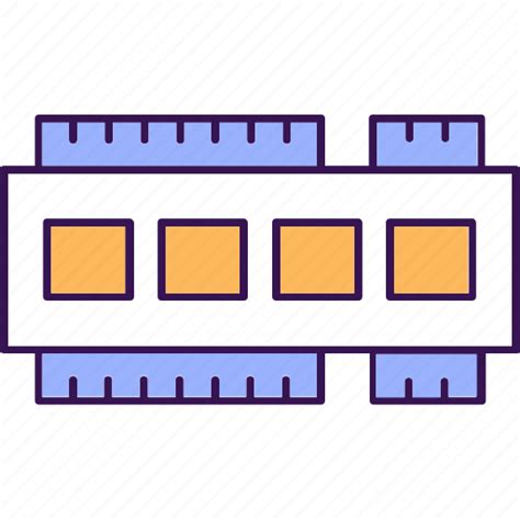Chip Memory Ram Hardware Random Access Memory Icon Download On Iconfinder