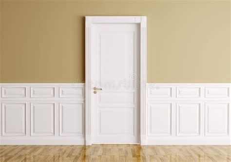 Interior With Classic Door Stock Illustration Illustration Of Wall