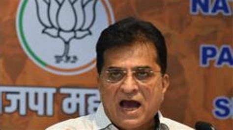 Bjps Kirit Somaiya Launches Fresh Attack On Uddhav Thackeray Latest