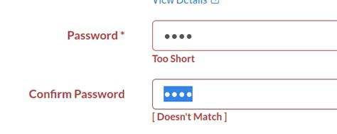 Unable To Add New User Shows Passwords Don T Match Even When They
