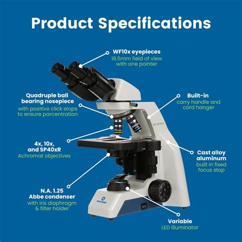 Microscopio Compuesto Exc 120 3 De Accu Scope Cabeza Binocular Aumento 40 400x Objetivos Del