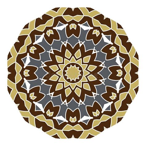 Mandala Ethnizität Rund Um Greco Römisches Ornament Ethnischer Stil