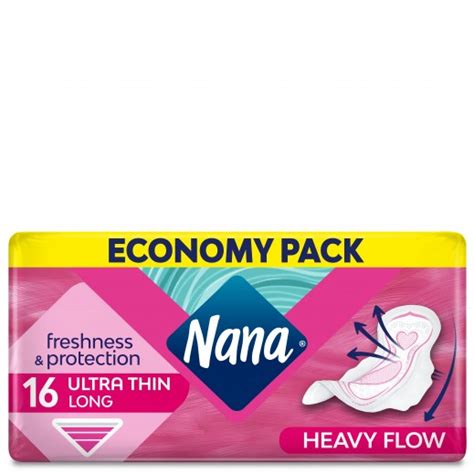 Buy Nana Ultra Thin Sanitary Pads With Long Wings Duo 2 X 8 Pads
