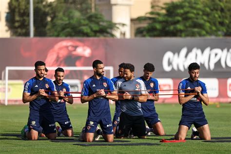 كولر يركز على الجوانب الفنية فى مران الأهلى الأخير قبل مباراة الداخلية