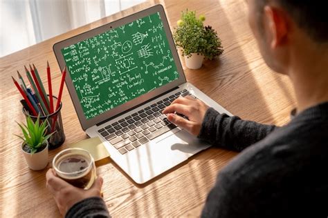 Premium Photo Mathematic Equations And Modish Formula On Computer
