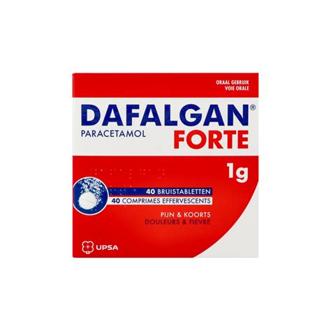 Dafalgan Forte 1g Bruistabletten 40