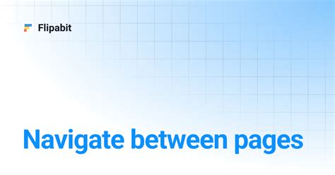 navigate between pages flipabit