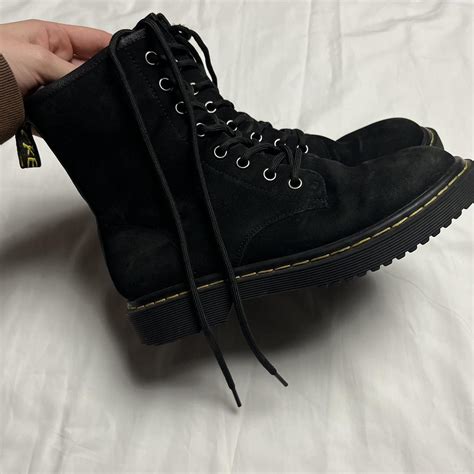 Doc Marten Dupe Combat Boots Size 6 So Cute And Depop