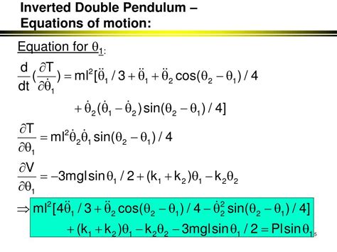 PPT Discrete Dynamical Systems Inverted Double Pendulum Consider