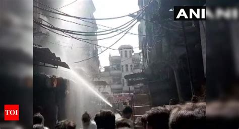 Delhi Fire Breaks Out In Plastic Factory In Inderlok No Casualty