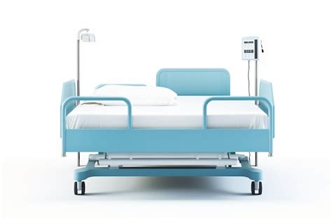 3d Rendering Electric Hospital Bed Isolated On White Background