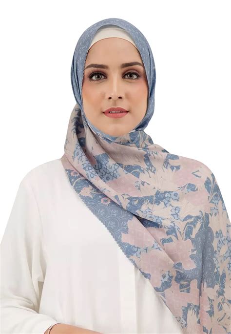 Buy Buttonscarves Buttonscarves Maharani Satin Shawl Blue Online