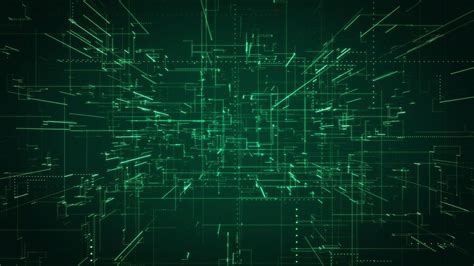 Green Background Tech Stock Video Footage For Free Download