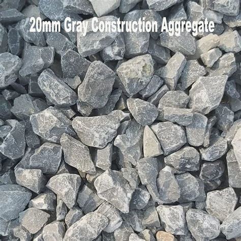 20mm Gray Construction Aggregate At 1250 Tonne Construction