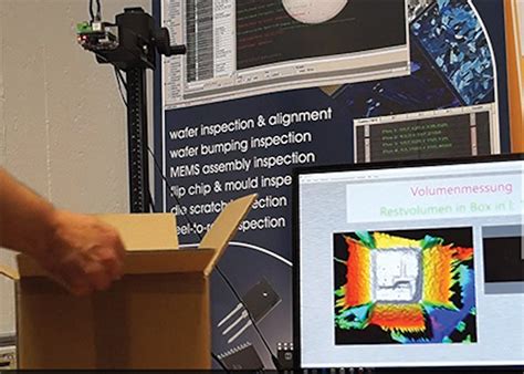 3d Imaging Time Of Flight Tof Camera Measures Box Volume Vision