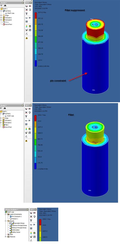 Inventor FEA Fillets Autodesk Community