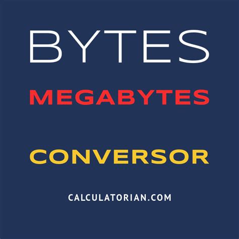 Converter De Bytes Para Megabytes