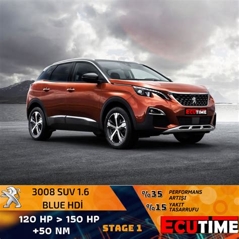 Peugeot 3008 1.6 Blue Hdi Chip Tuning ve Yakıt Tasarrufu Uygulaması
