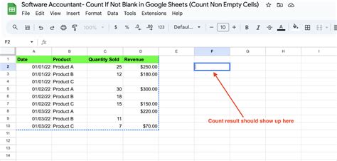 Count If Not Blank In Google Sheets Count Non Empty Cells