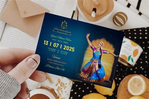 Arangetram Invitation Template Save The Date Invite Etsy