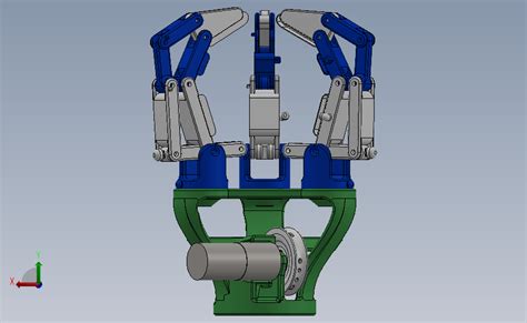 抓取机械手模型solidworks 2012模型图纸下载 懒石网