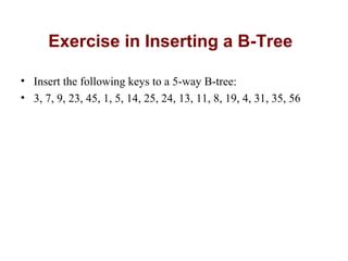 B Trees In Data Structure PPT