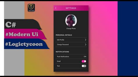 C Modern Ui Form Design Youtube