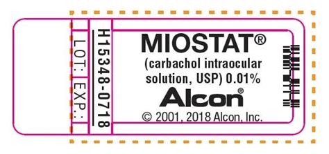 Miostat Package Insert Prescribing Information
