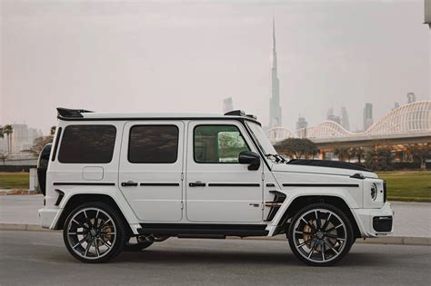 Rent Mercedes G Class Brabus 800 Carbon Kit White And Black In Dubai