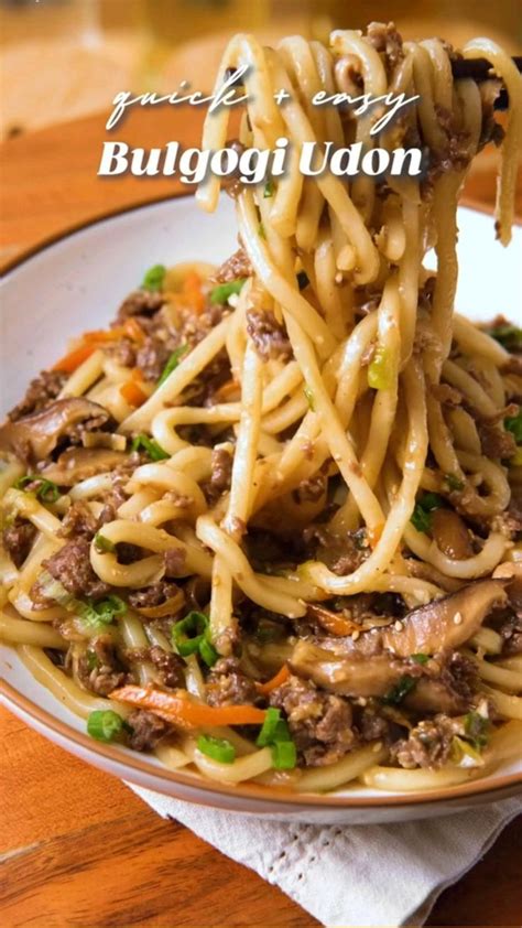 Easy Bulgogi Beef Udon Stir Fry Pasta