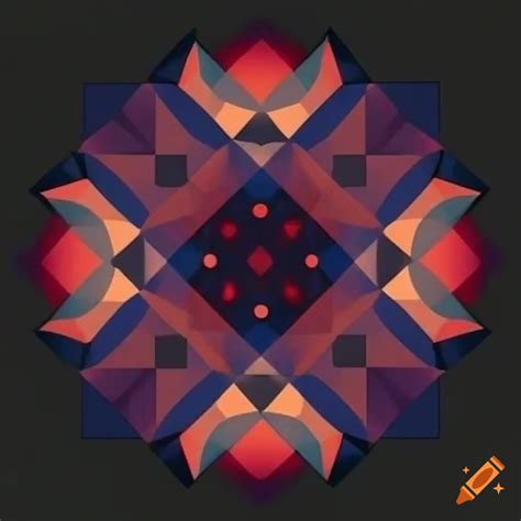 geometric pattern of sequential shapes