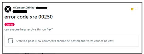 How To Fix Xfinity Flex Error Xre 00250 Networkbuildz
