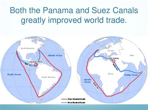 Geographical Impacts Of The Suez And Panama Canals The 59 Off
