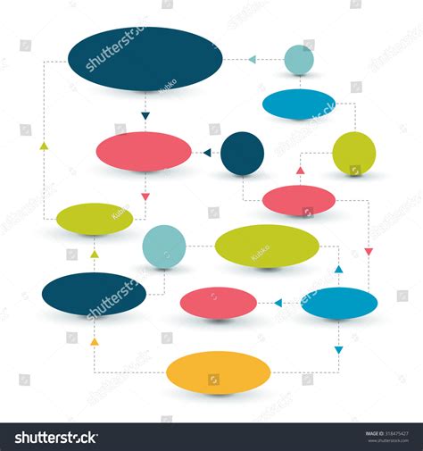 flow chart diagram scheme infographic element เวกเตอร์สต็อก ปลอดค่า